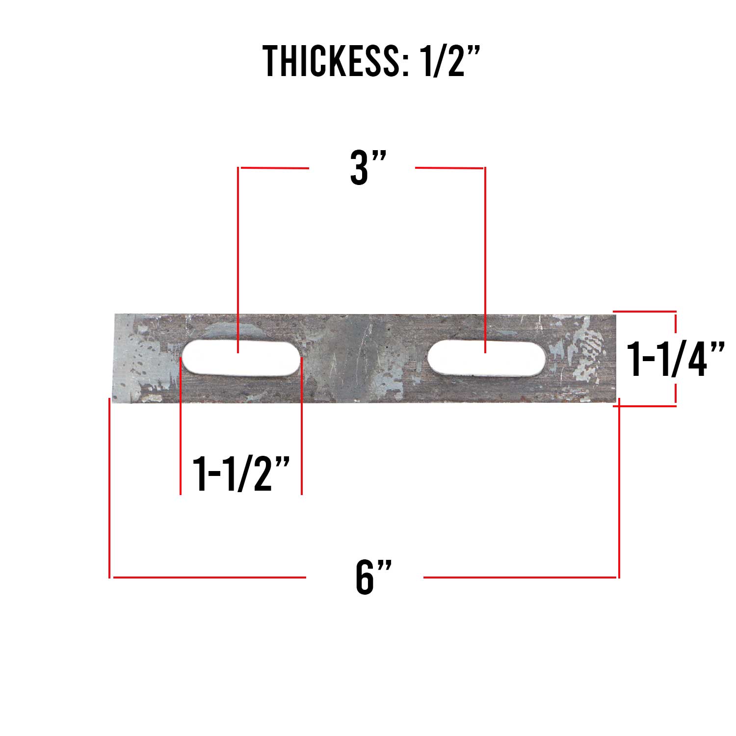 3/8" & 7/16" U-Bolt Plate | 1-3/4" Inside Diameter | U-Bolt Store – U ...