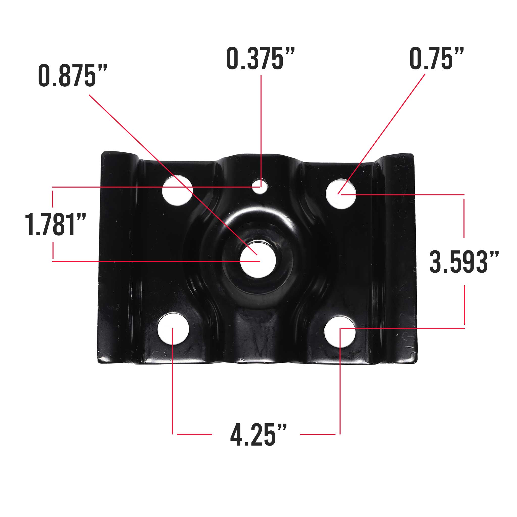 Ford E-Series U-Bolt Top Plate | M1913 | U-Bolt Store – U Bolt Store