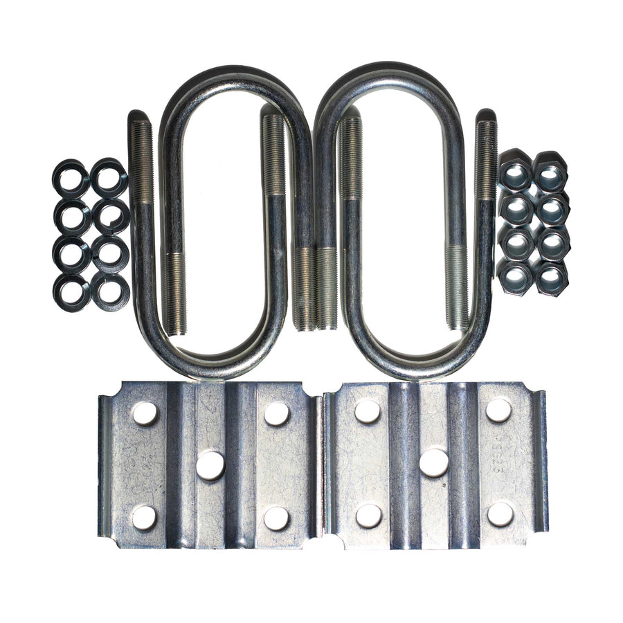 3/8" Zinc Trailer U-Bolt Kit | 1-3/4" Round Axle | 4-3/8" Leg Length ...
